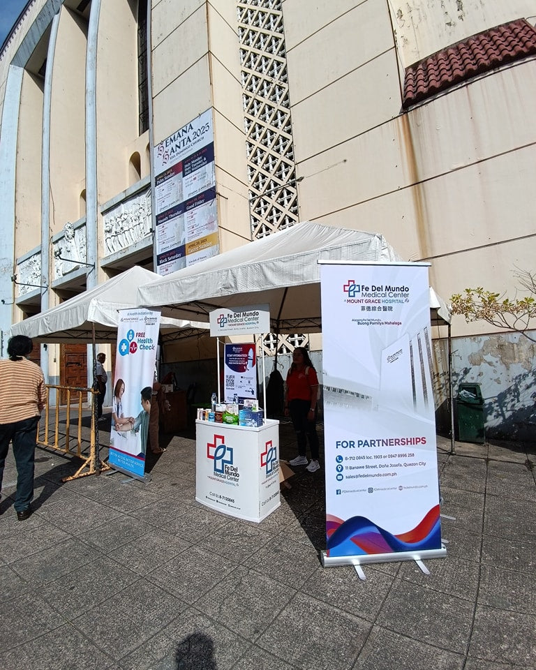 Fe Del Mundo Medical Center’s Free Health Check Booth