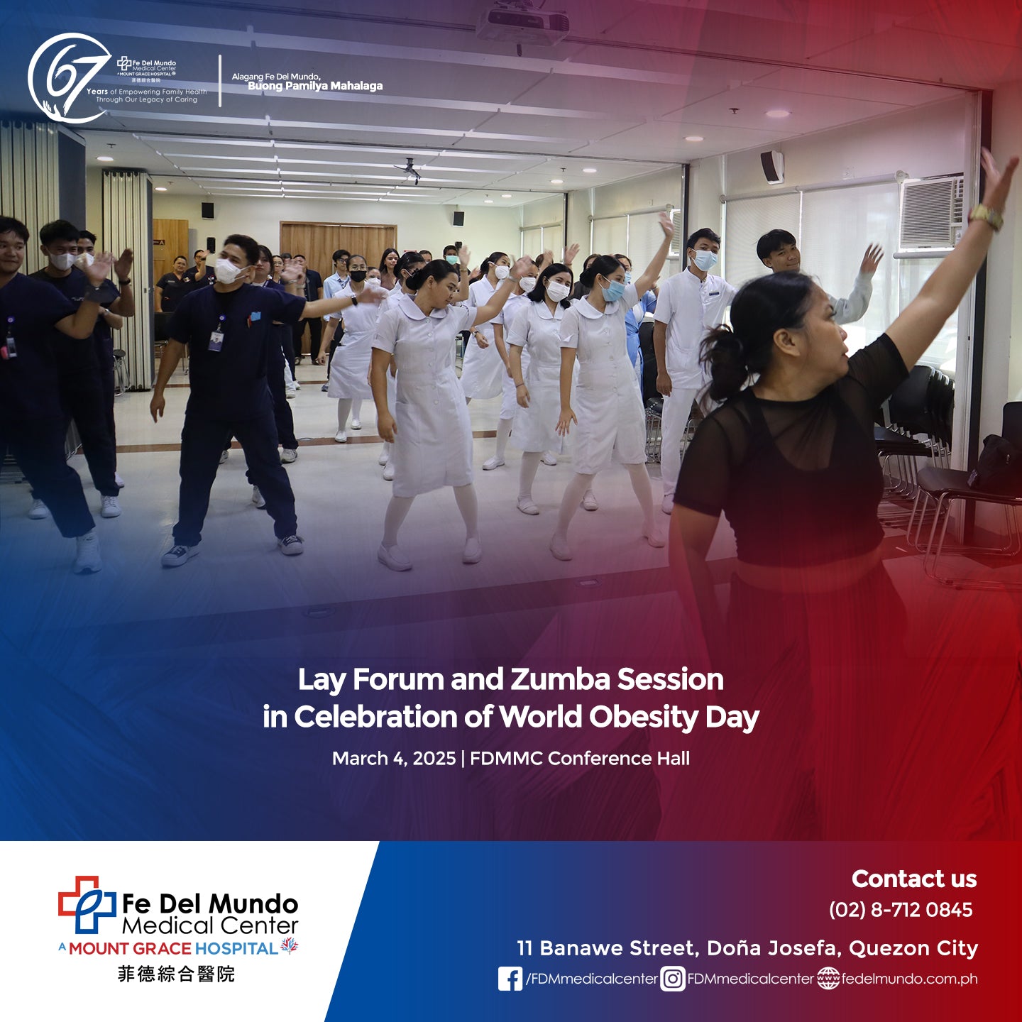 Lay Forum and Zumba Session on World Obesity Day – Fe Del Mundo Medical ...